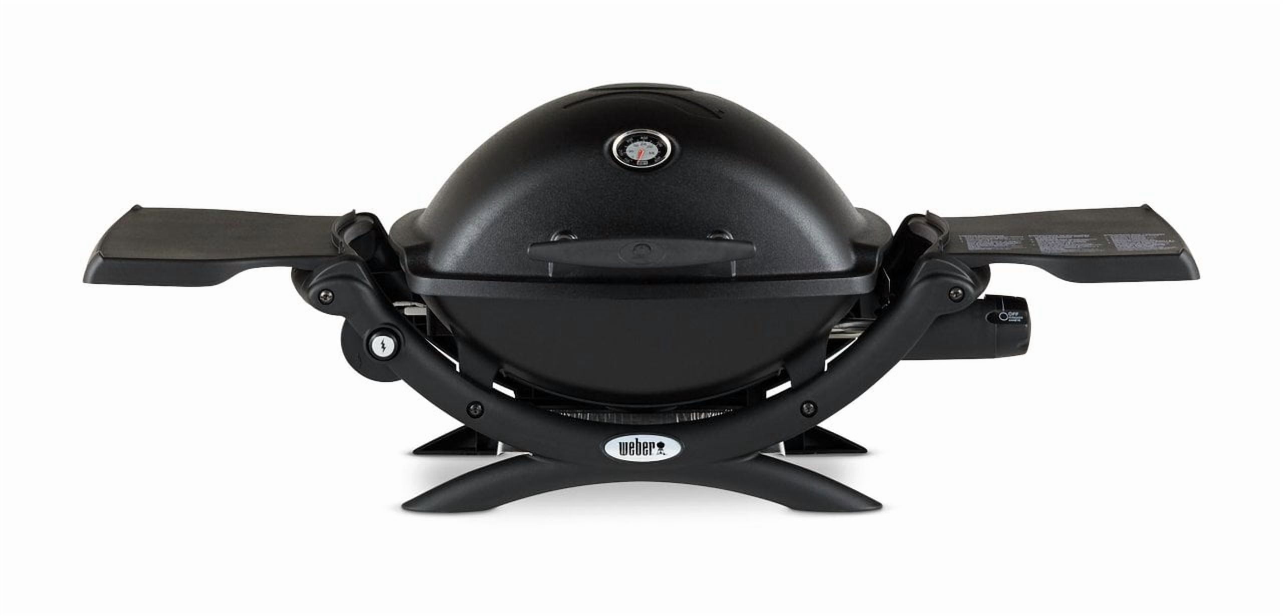Weber Q 1200 Small Propane BBQ Grill, Portable, Stainless Steel Grates ...