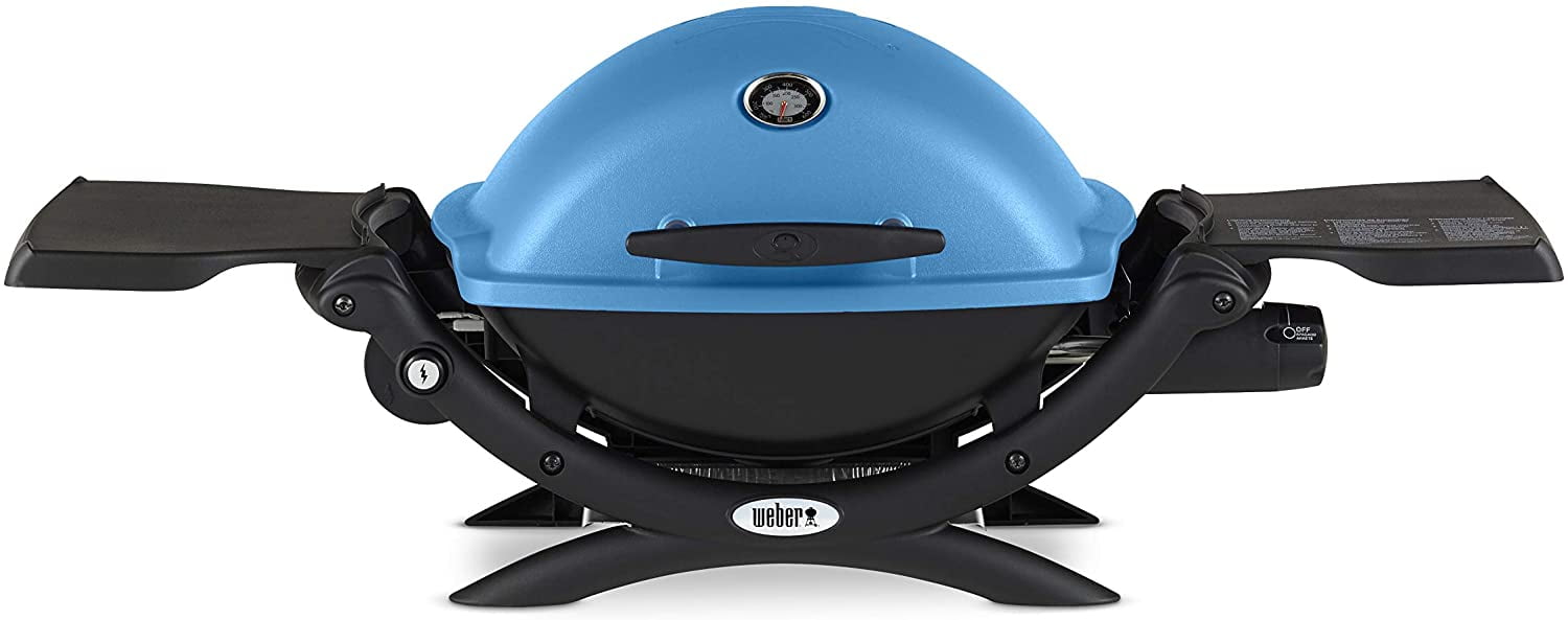 Weber Q1200 Liquid Propane Grill, Blue - Walmart.com