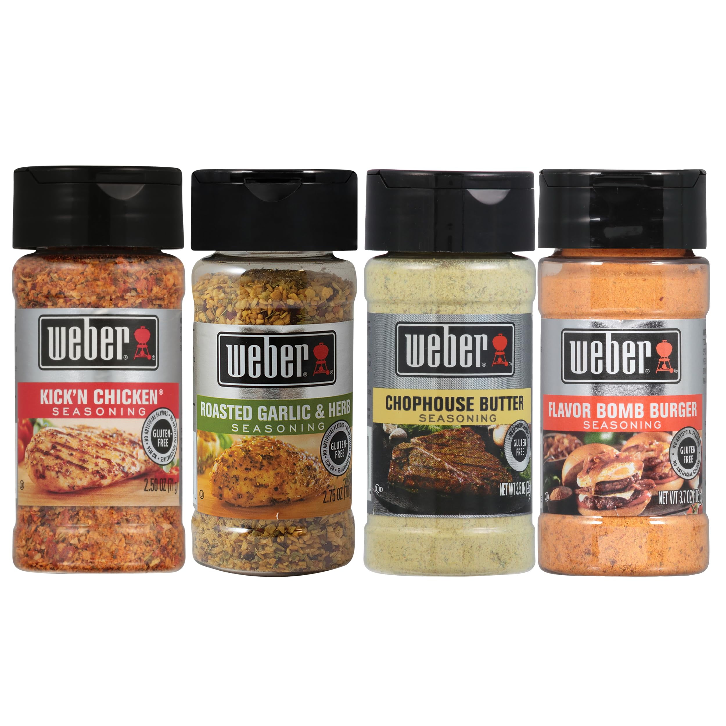 Weber Restaurant Style Variety Pack with Roasted Garlic & Herb, Kick’n ...