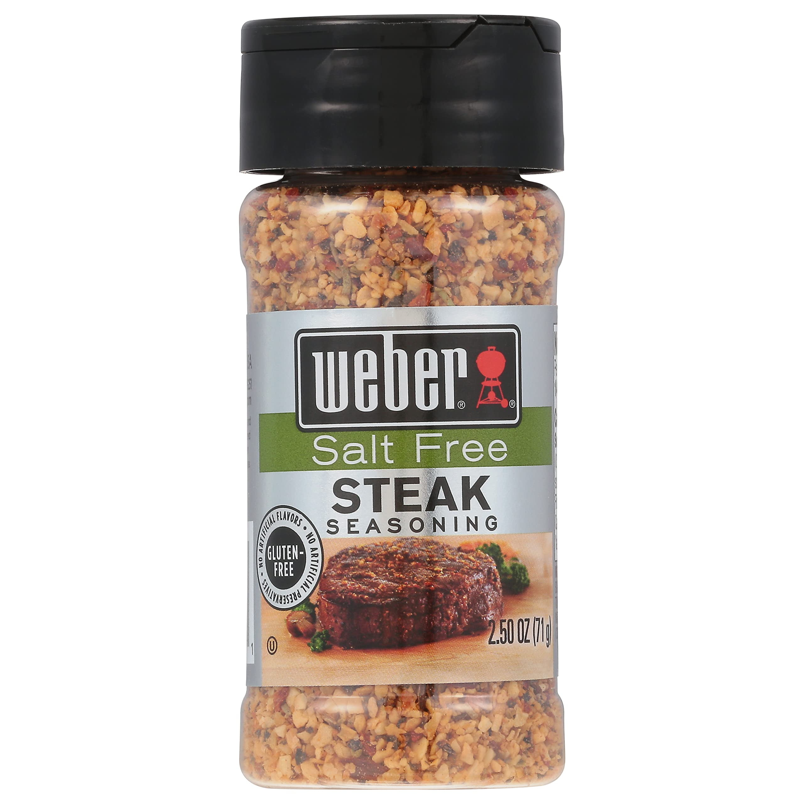 Weber Salt Free Steak Seasoning, MDA05 2.5 Ounce Shaker - Walmart.com