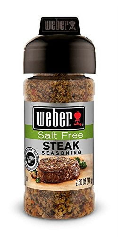 Weber Salt-free Steak Seasoning, MZF22 2.5 Ounce Jar (Pack of 3) - Walmart.com