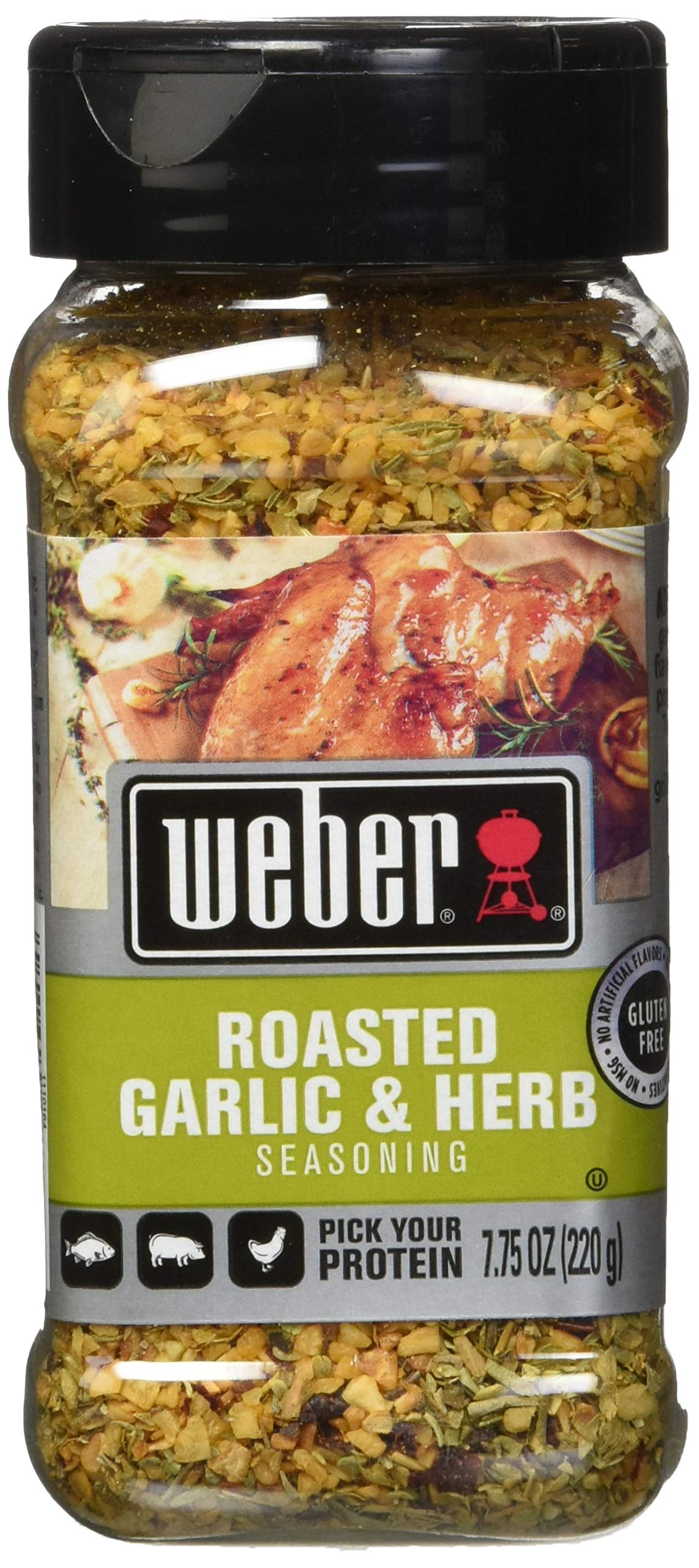 Weber Roasted Garlic and Herb Seasoning 7.75 Ounce, Gluten Free ...