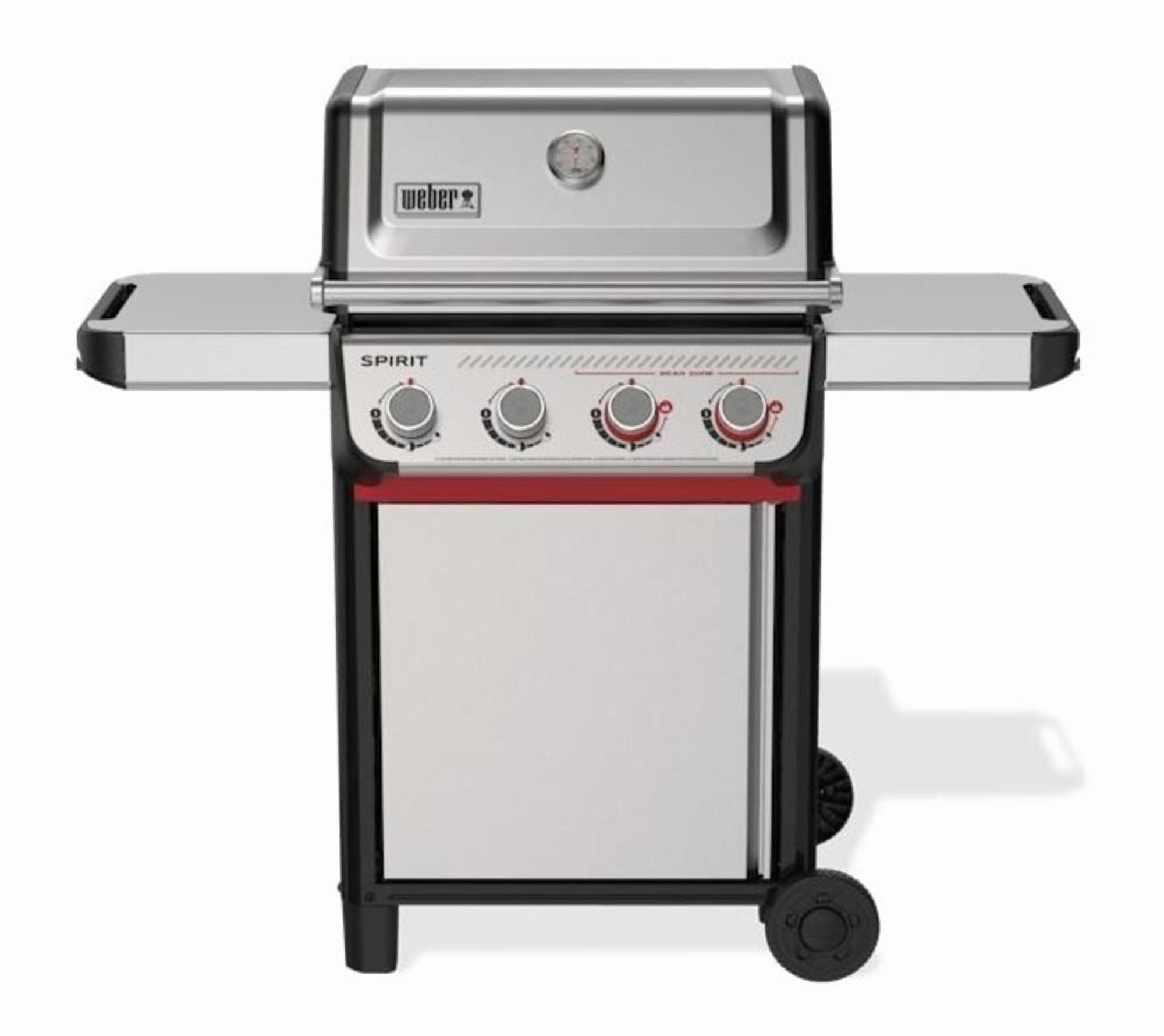 Weber Spirit S-425 4 Burner Liquid Propane Gas Grill, Stainless Steel ...