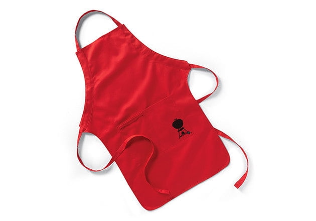 Weber-Stephen 0465823 Barbeque Apron, 100 Percent Cotton, Red - Walmart.com