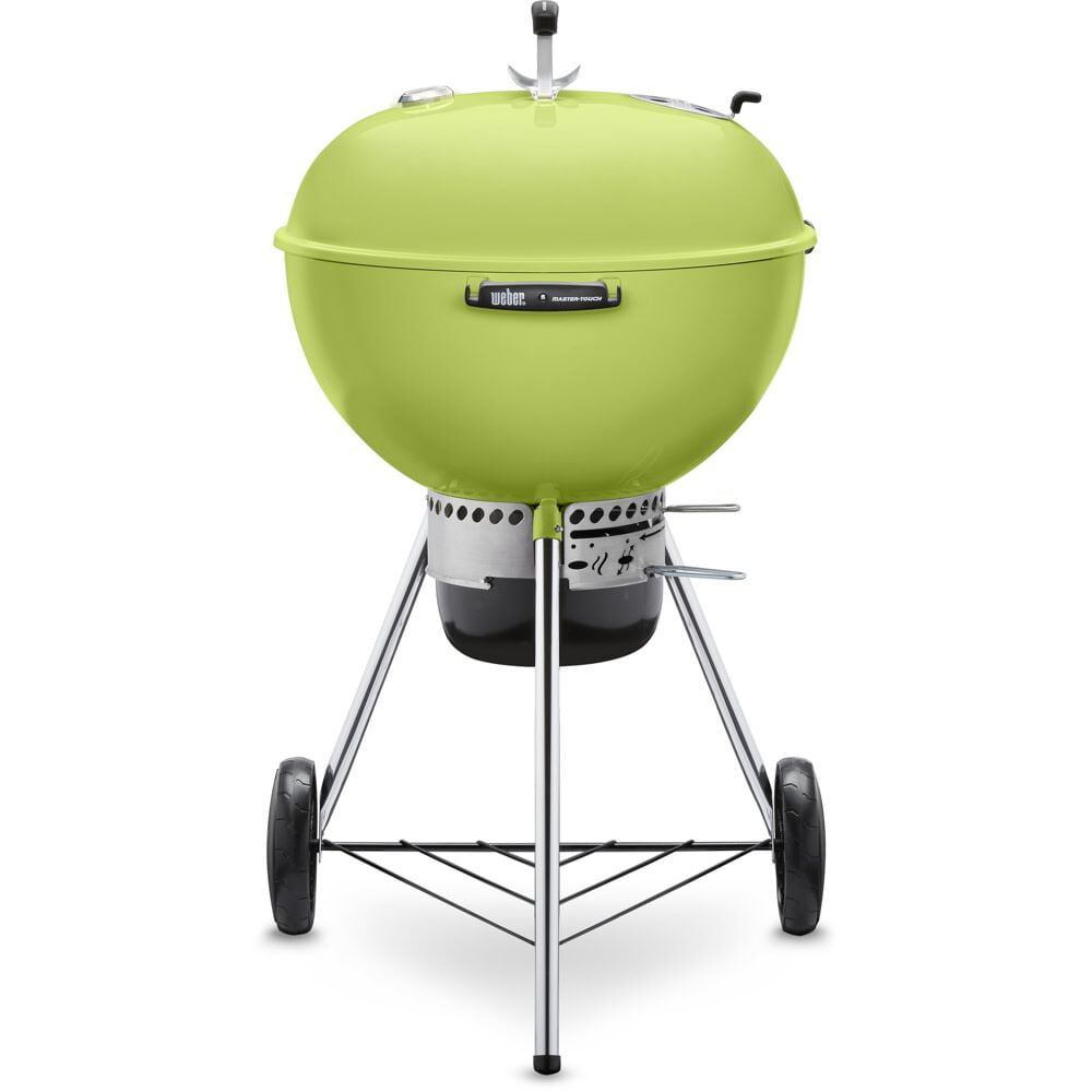 Weber Master-Touch 22 inch Charcoal Grill in Spring Green with Gourmet ...