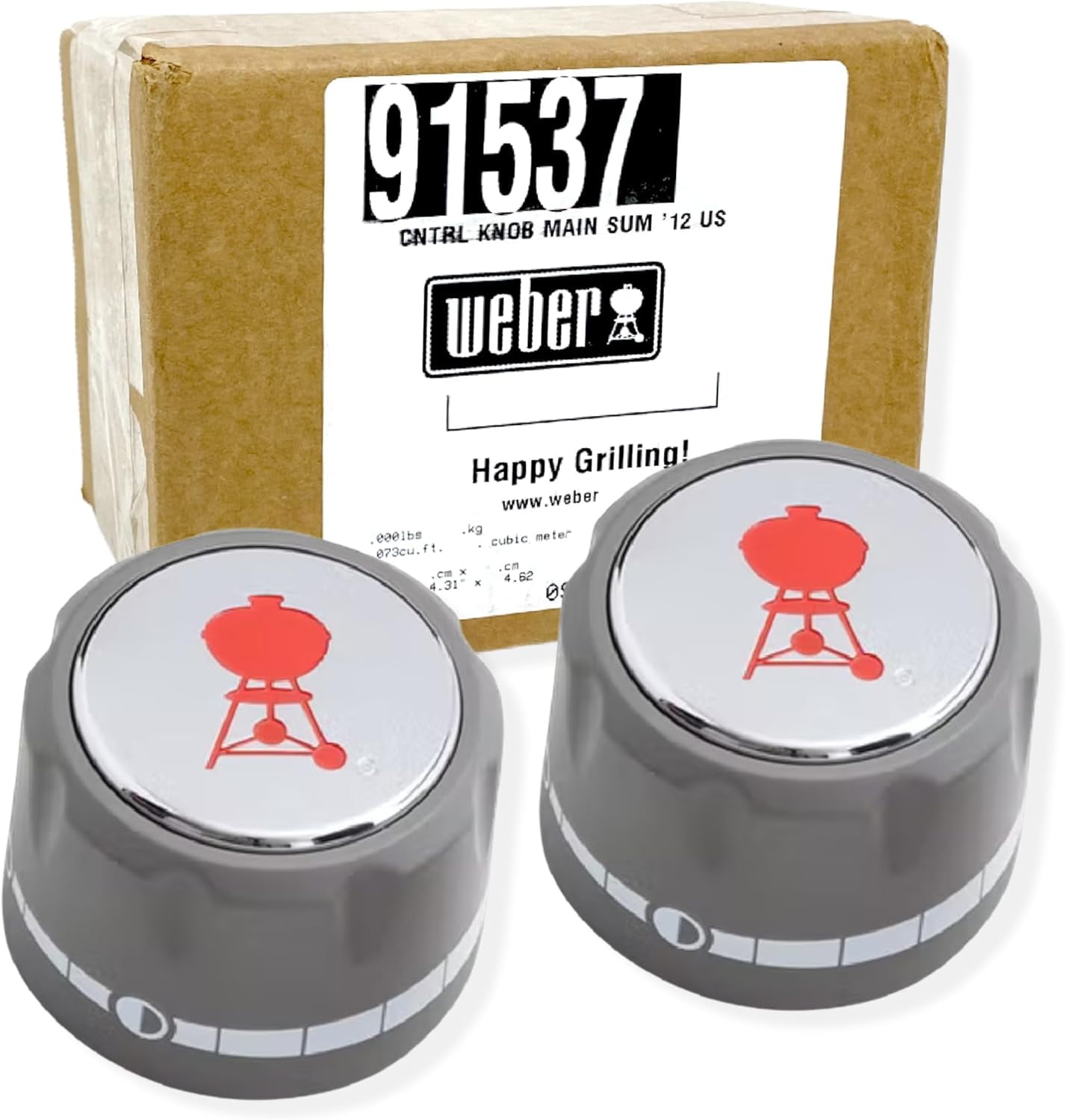Weber Summit Series Gas Grill Main Burner Gas Control 2 Pack Knob 91537 ...