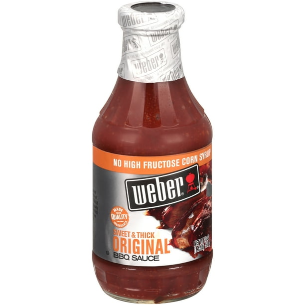 Weber® Sweet & Thick Original BBQ Sauce 18 oz. Bottle - Walmart ...