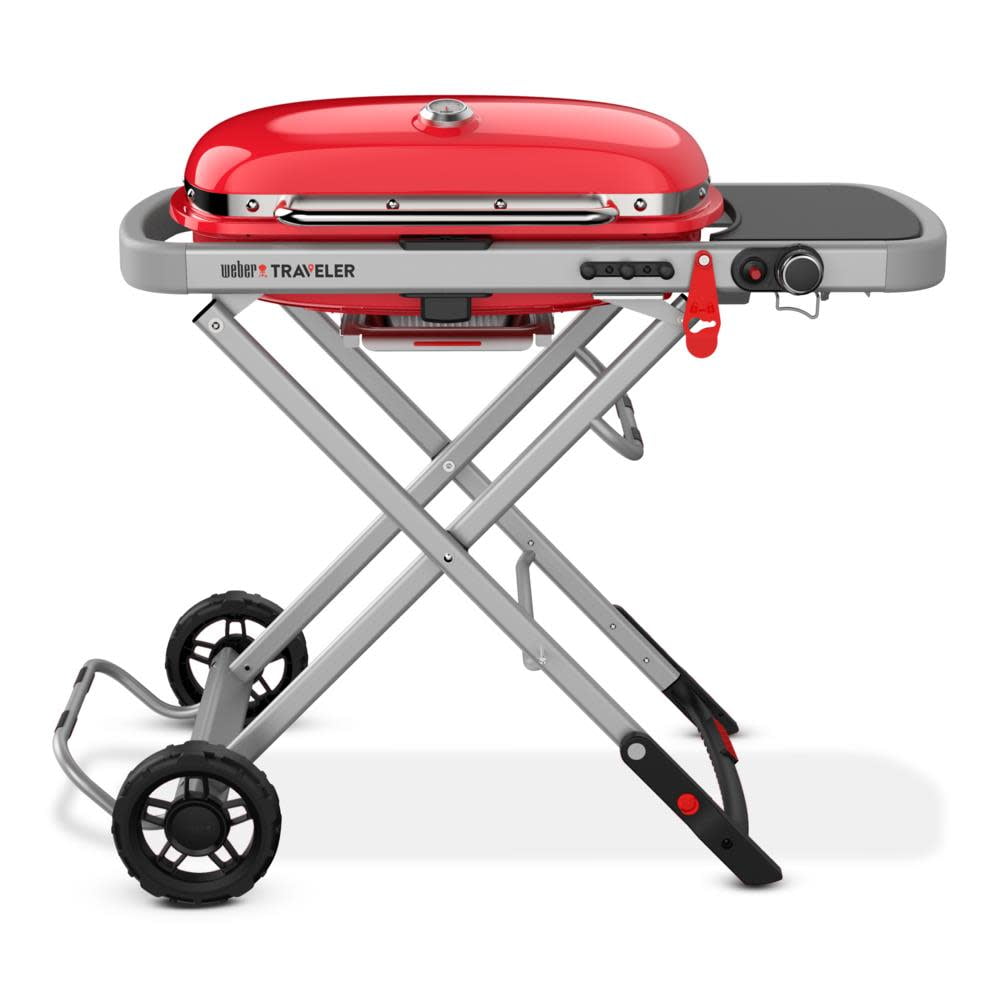 Weber Traveler Portable Propane BBQ Grill - Compact Design for Anywhere ...