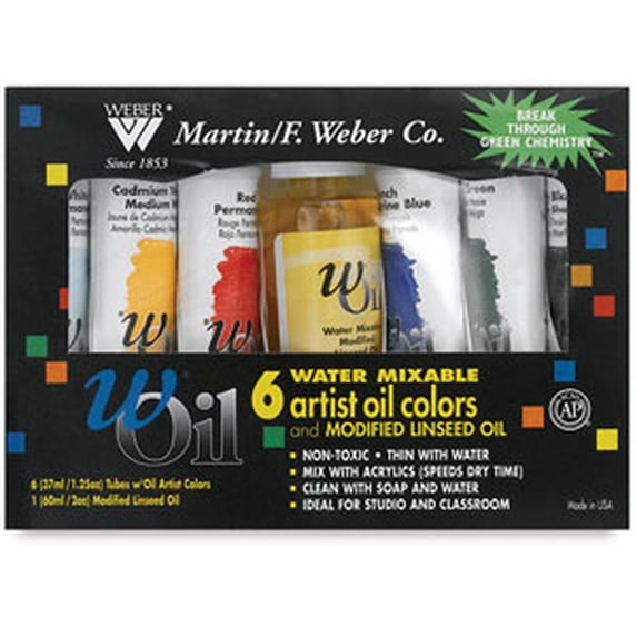 wOILS 6 COLOR SET+LINSEED OIL - Walmart.com