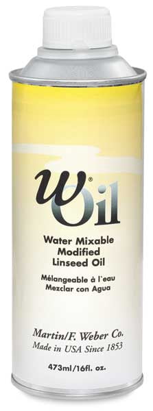 Weber wOil Water Mixable Oil Color Mediums - Modified Linseed Oil, 16 ...