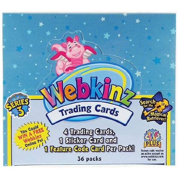 Webkinz Series 3 Trading Cards Sealed Box - Adoptable Online Pets Toys ...