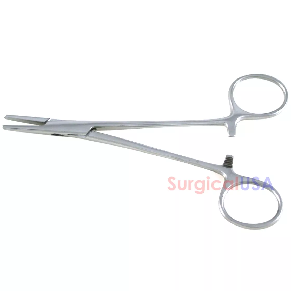 Webster Needle Holder 5" Straight Smooth Jaws Ratchet Lock Ring Handle - Walmart.com