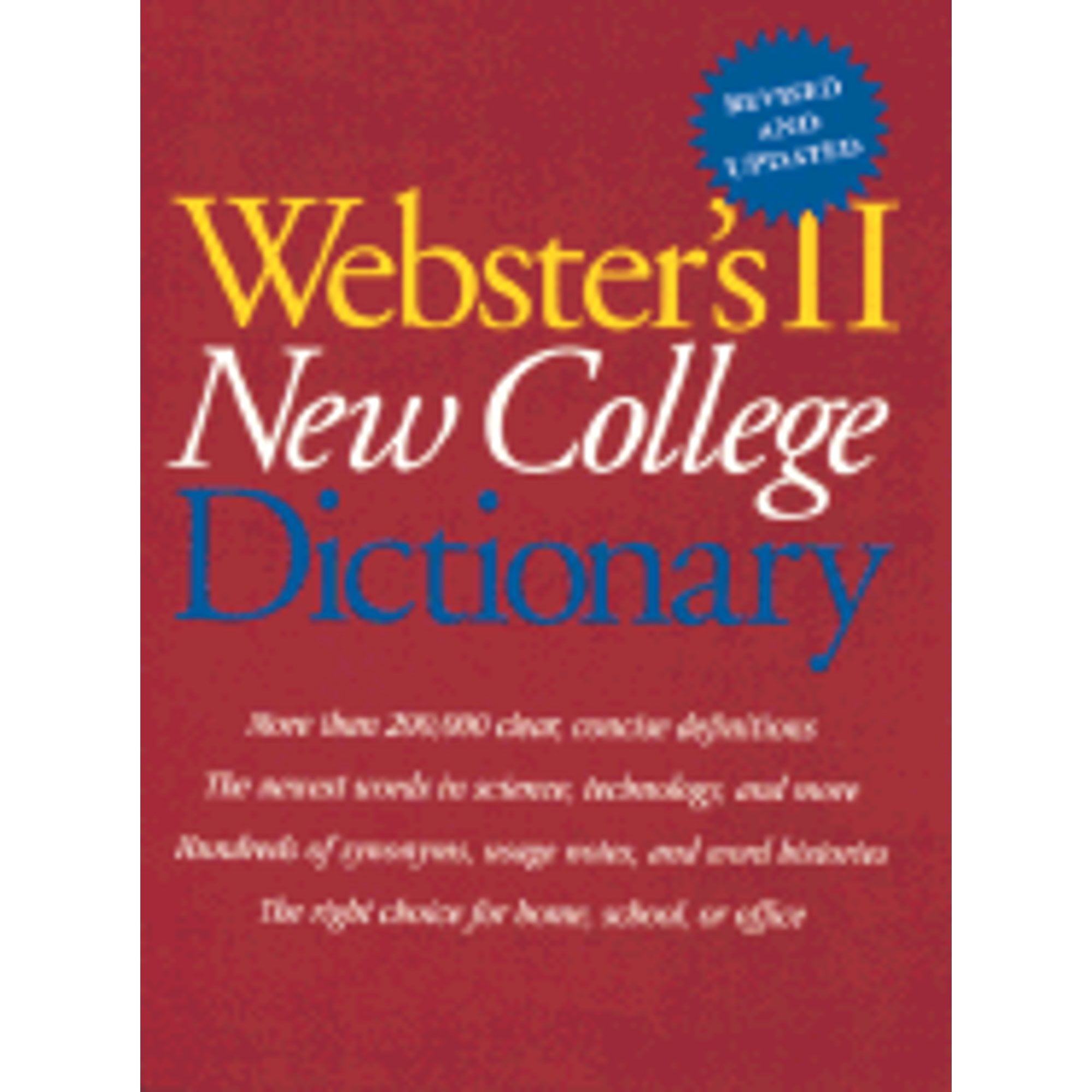 Webster's II New College Dictionary - Walmart.com