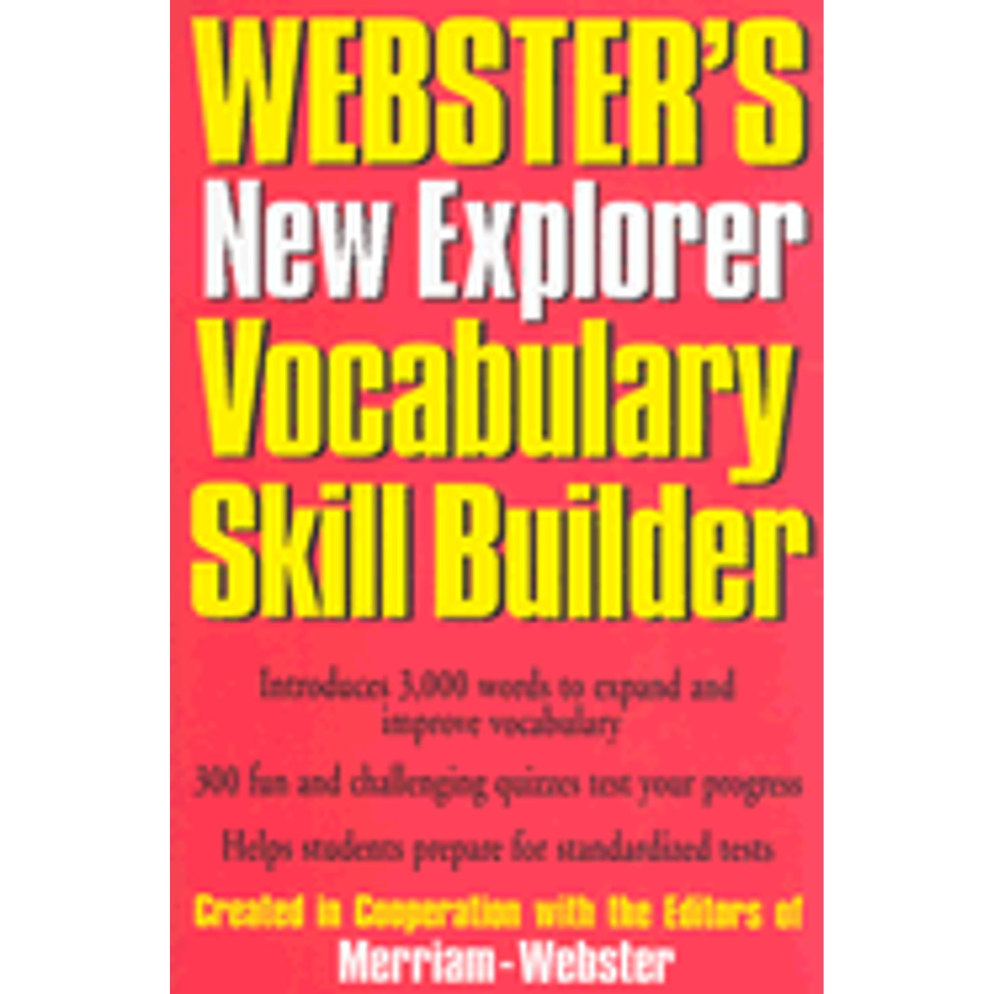 Pre-Owned Webster's New Explorer Vocabulary Skill Builder (Hardcover ...