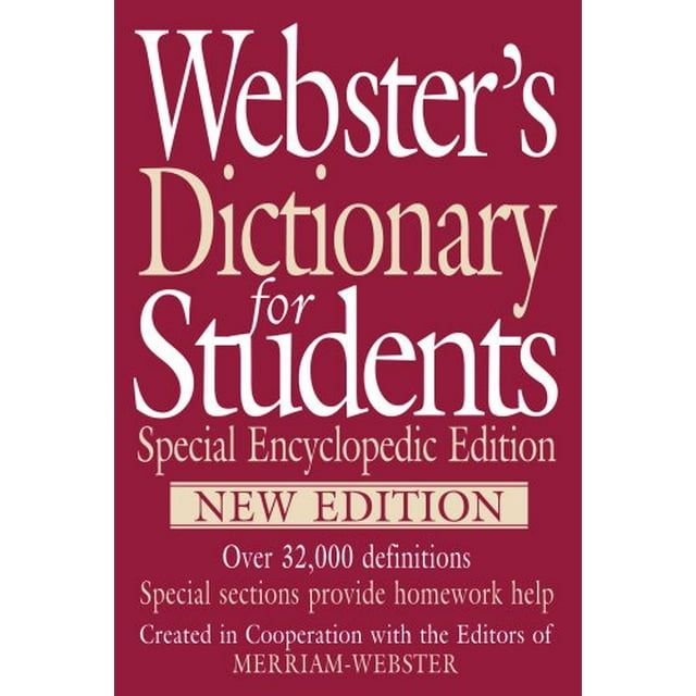 Pre-Owned Websters Dictionary for Students, Special Encyclopedic ...