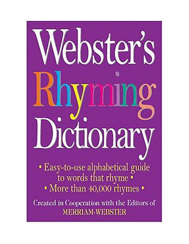 Webster's Rhyming Dictionary - Walmart.com