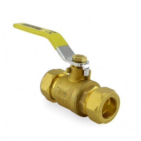 Webstone Valves 3/4" Compression (7/8" OD) Brass Ball Valve, Full Port ...
