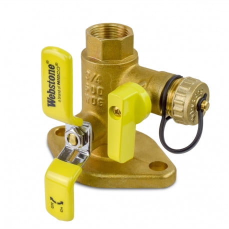 Webstone Valves 3/4" IPS Isolator Flange Valve with Drain - Walmart ...