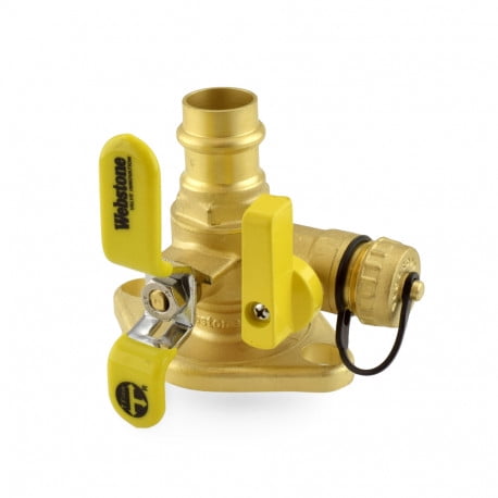 Webstone Valves 3/4" Press Isolator Flange Valve w/ Drain & Rotating ...