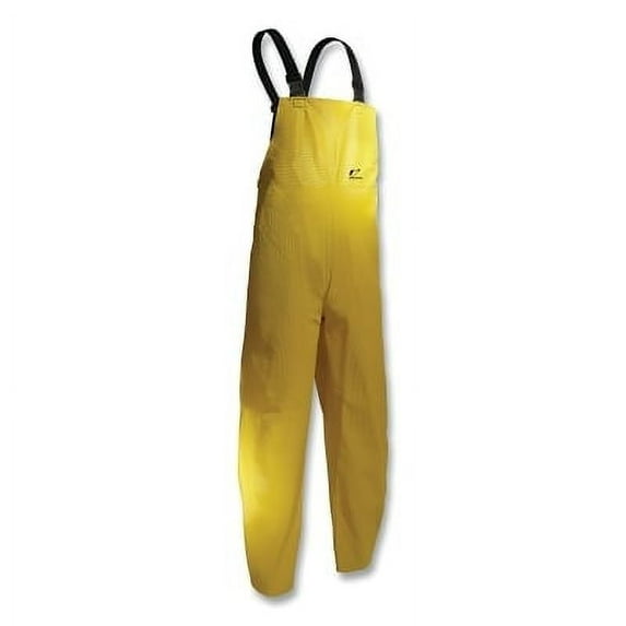 Webtex Rain Bib Overalls, 0.65 mm Thick, Heavy-Duty Ribbed PVC, Yellow ...