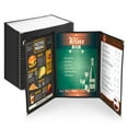 Wechef 30 Pack Triple Fold Menu Covers 8.5"x14" Protective Double ...