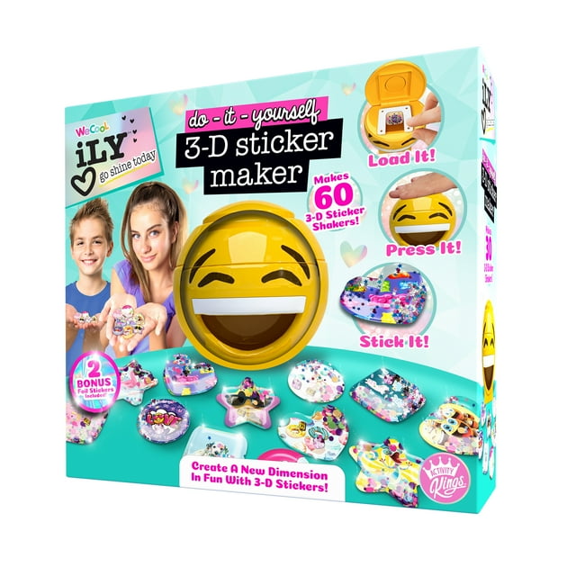 ACTIVITY KINGS ILY - Kids DIY 3D Sticker Crafting and Art Making Kit ...