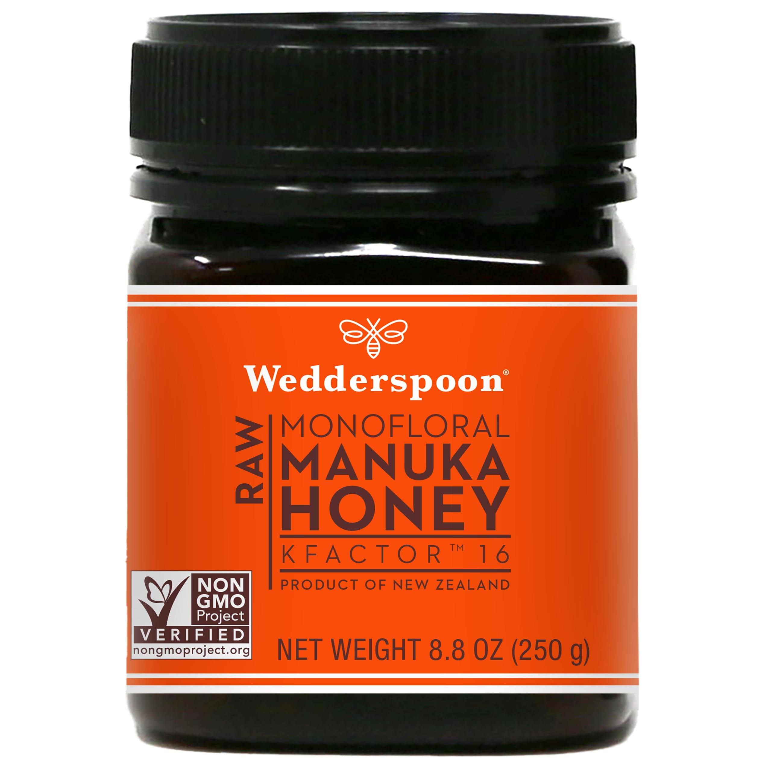 Wedderspoon Raw Premium SCH4 Manuka Honey, KFactor 16, 8.8 Oz ...