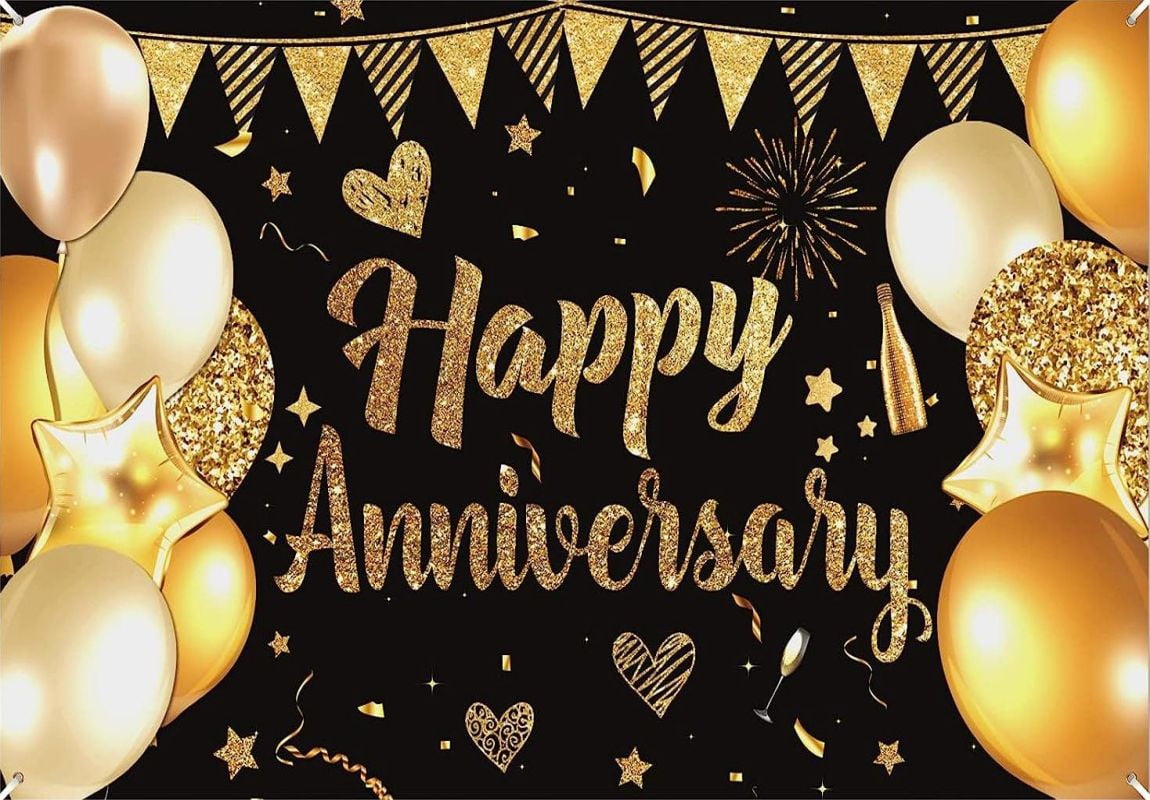 Wedding Anniversary Backdrop for Photography Background Colorful Photo ...