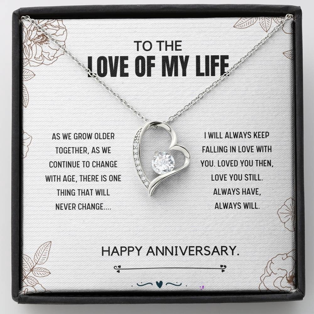 Wedding Anniversary - Falling In Love Forever Love Necklace ...