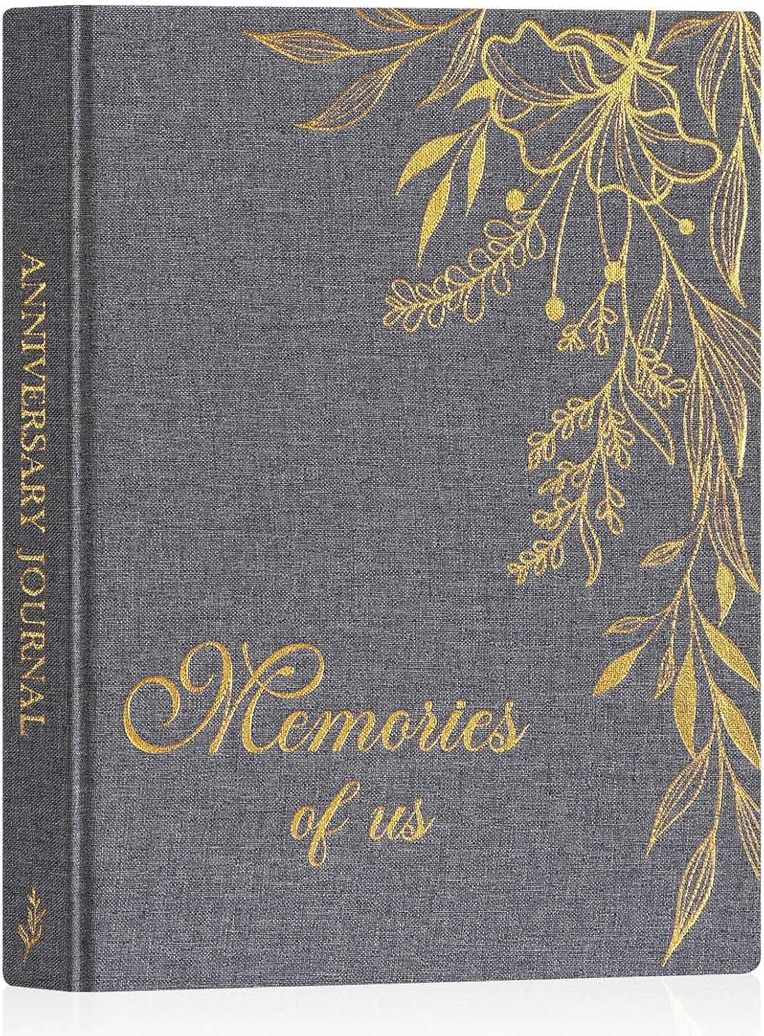 Wedding Anniversary Journal Book Memories of Us, Linen Dating to 70th ...