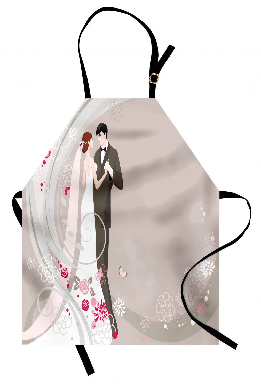 Wedding Apron Abstract Wedding Ceremony Floral Ornament Designs Bride ...