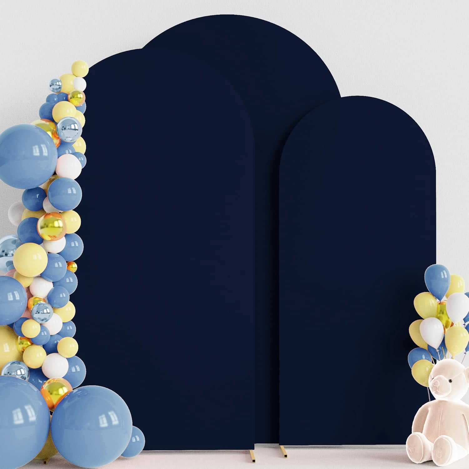 Wedding Arch Backdrop Cover 7.2FT, 6.6FT, 6FT Set of 3 Spandex Fitted ...