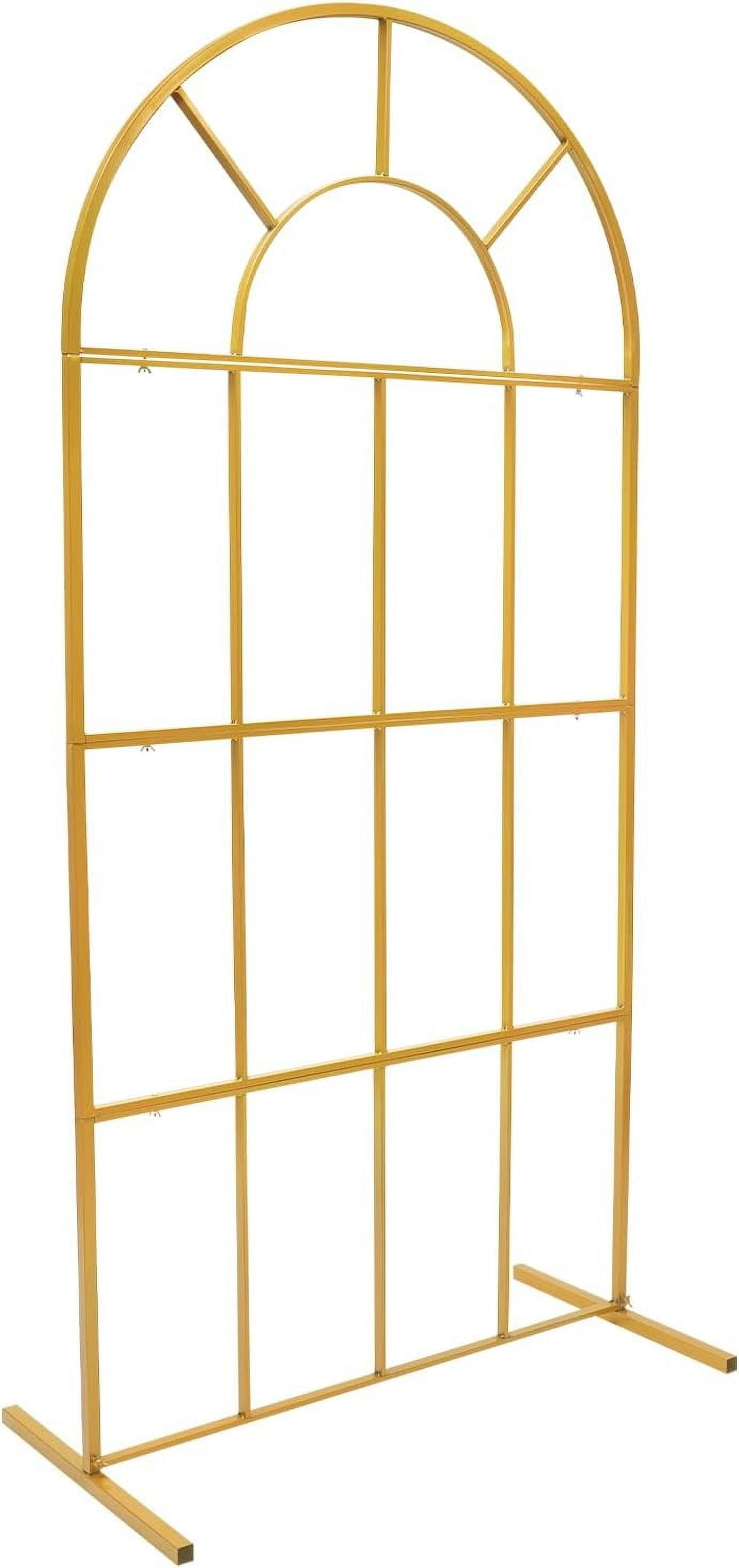 Wedding Arch Backdrop Stand,3.3 x 6.6 FT Metal Gold Backdrop Stand ...