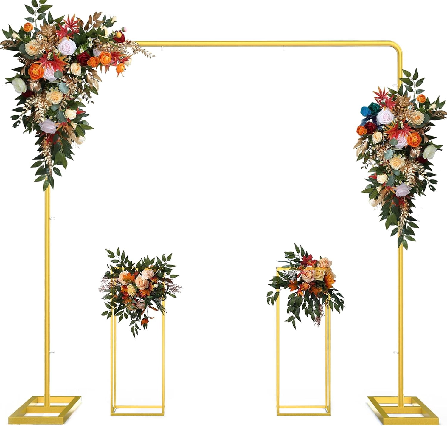 Wedding Arch Backdrop Stand, 7.2FT x 7.2FT Wedding Arches for Ceremony ...