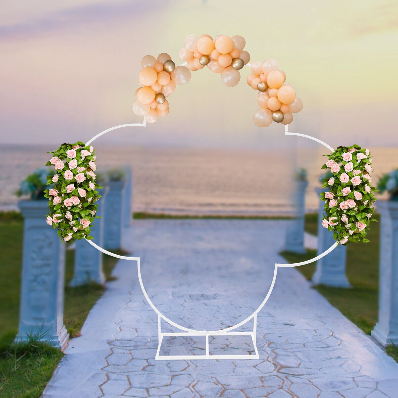 Wedding Arch Backdrop Stand Frame Four Leaf Clover Arch Rack for ...