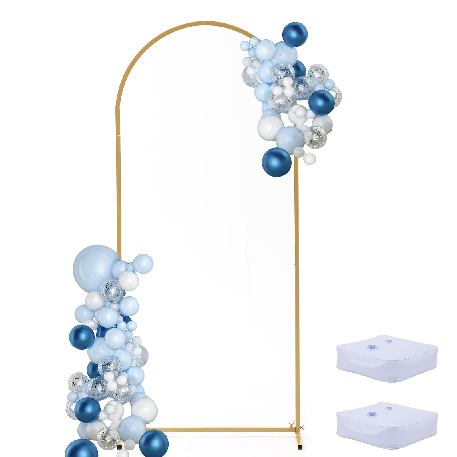 Wedding Arch Backdrop Stand Metal Balloon Arched Frame With Water ...