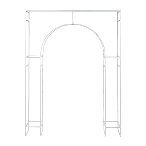 Wedding Arch Backdrop Stand, White Square & Arch Wedding Arches for ...