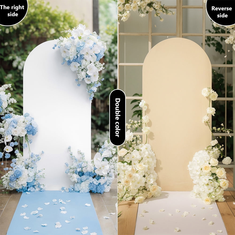 Wedding Arch Cover Spandex Fitted Arch Stand Covers with Bottom Zipper ...