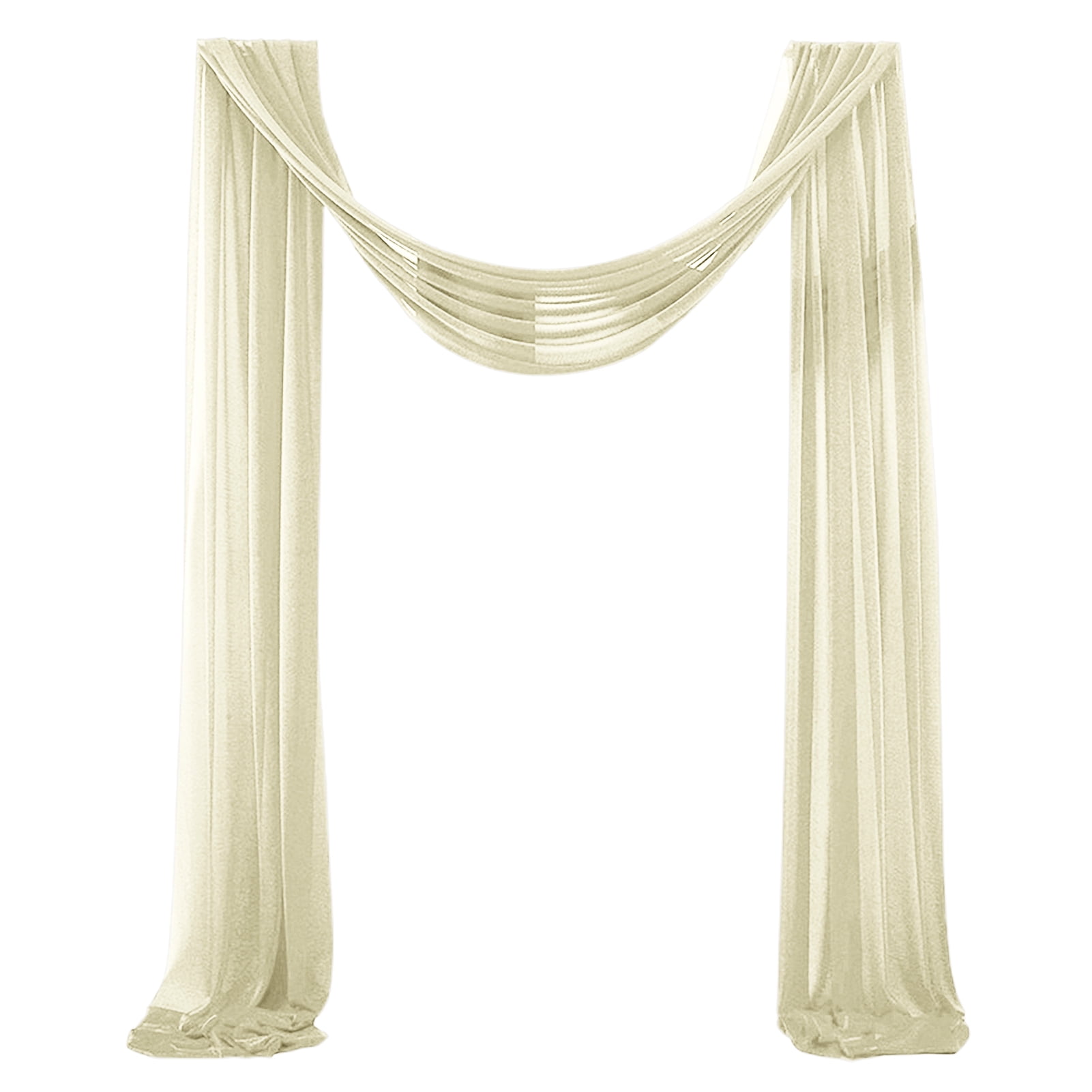 Wedding Arch Drape Chiffon Curtain Drapery Tulle Drapery Draping ...