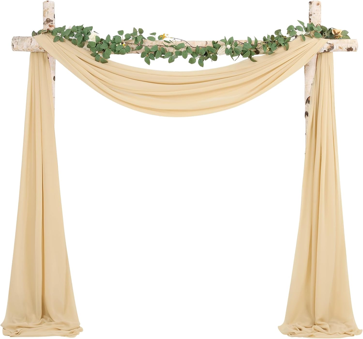 Efavormart 18Ft Hunter Emerald Green Sheer Organza Curtain Panels ...