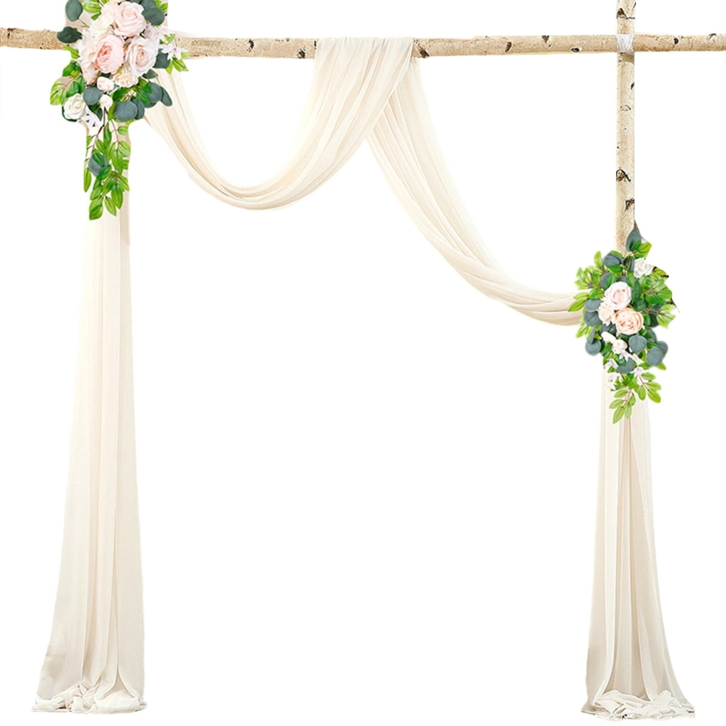 Wedding Arch Fabric Drape Chiffon Arch Drape Sheer Fabric Wedding ...