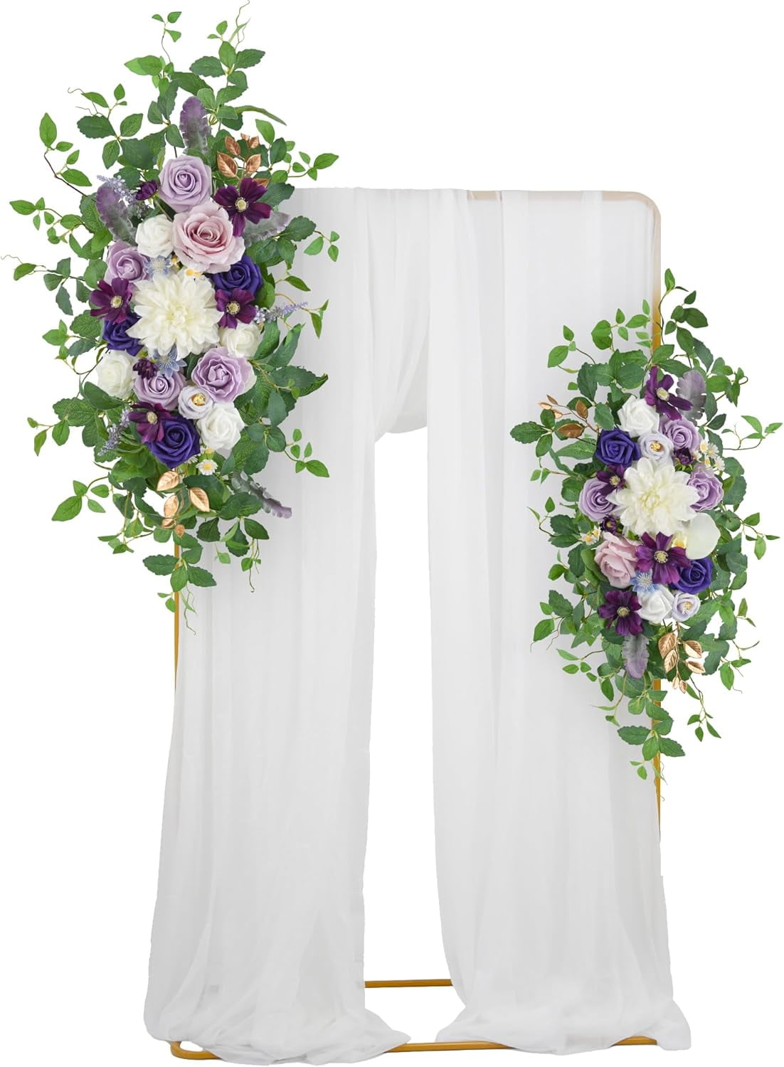 Wedding Arch Flower Kit of 2 - Artificial Flower Swag Wedding Welcome ...