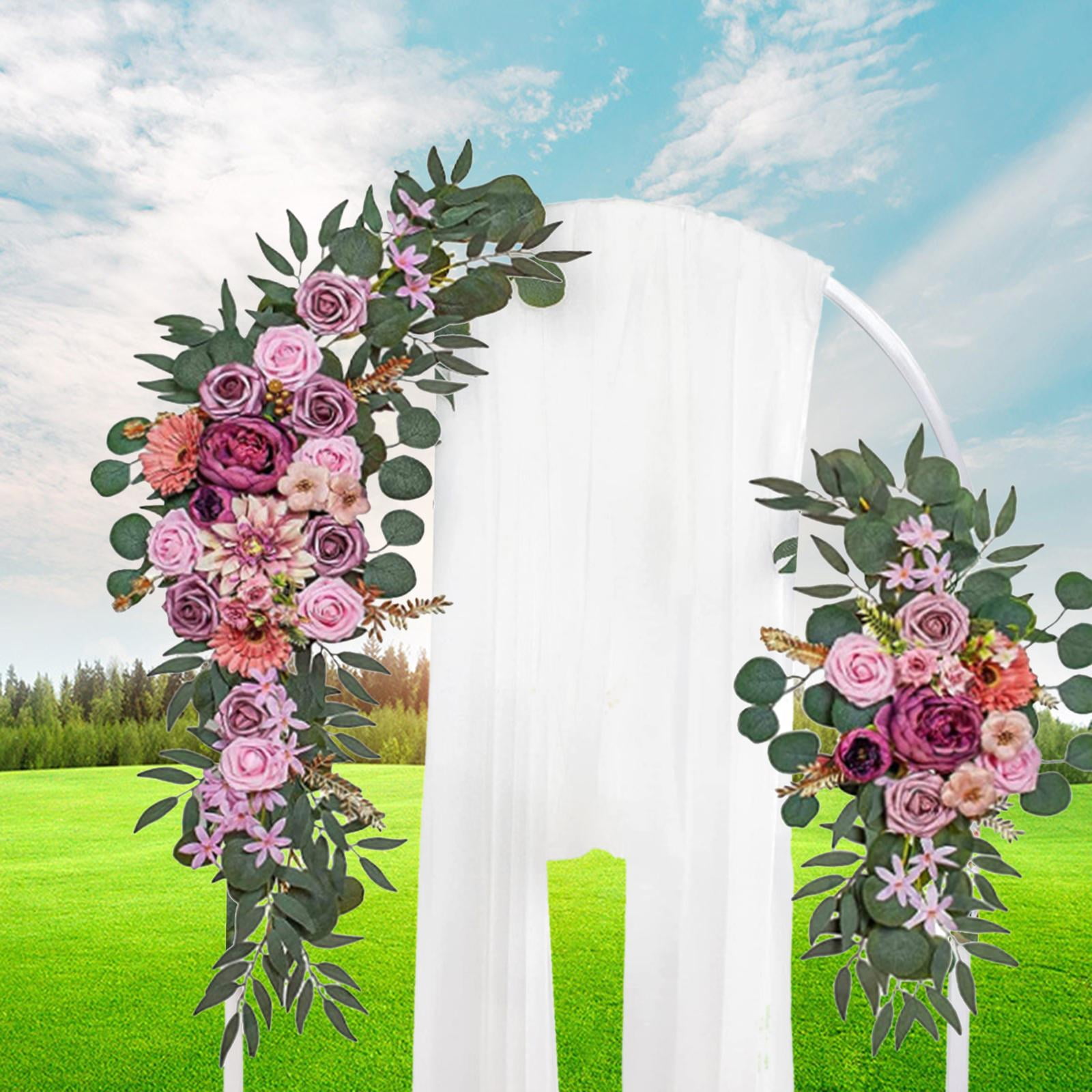 Silk Wedding Arch Flowers, Artificial Floral Arrangement, Rustic ...