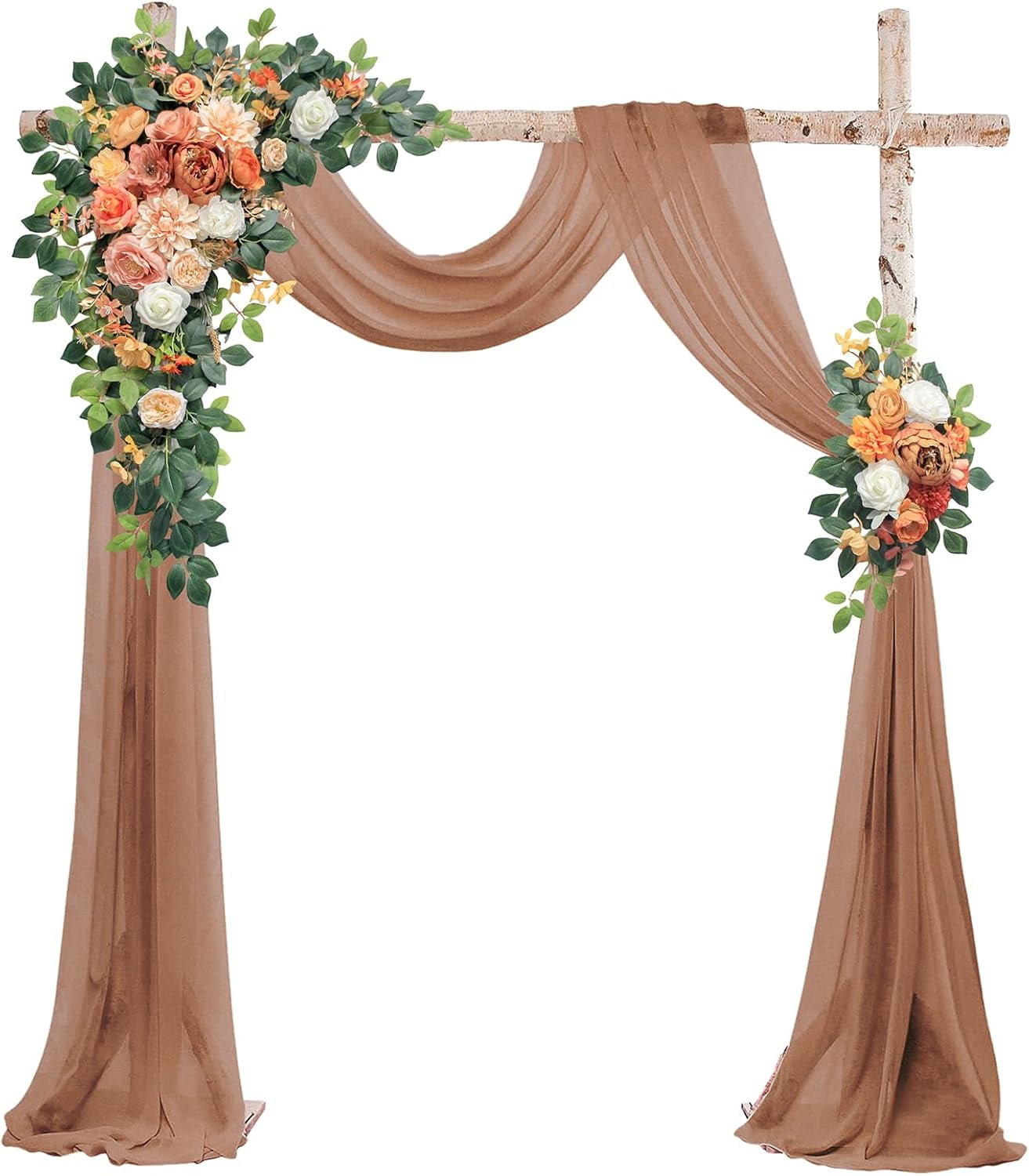 Wedding Arch Flowers Kit,Artificial Flower Arch Decor (Set of 3),2pcs ...
