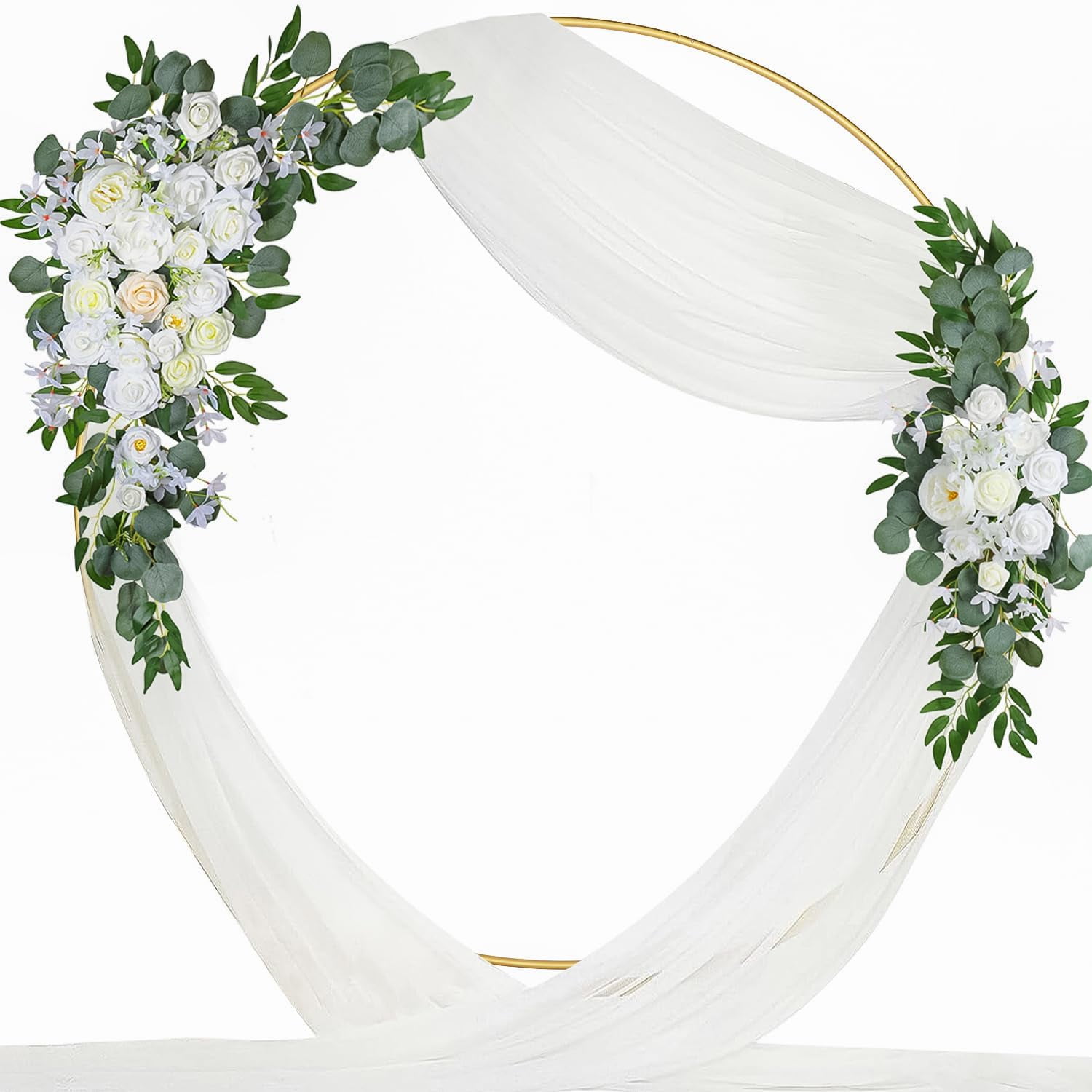 Wedding Arch Flowers Kit (Pack of 3)-2 Pc Flower Swag and 1pc 30" x ...