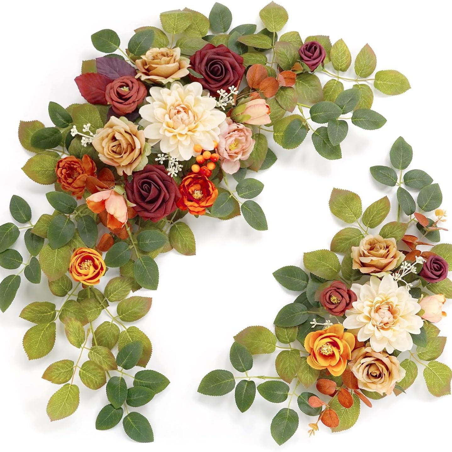 Wedding Arch Flowers Kit Set of 2, Artificial Flower Arch Decor for ...