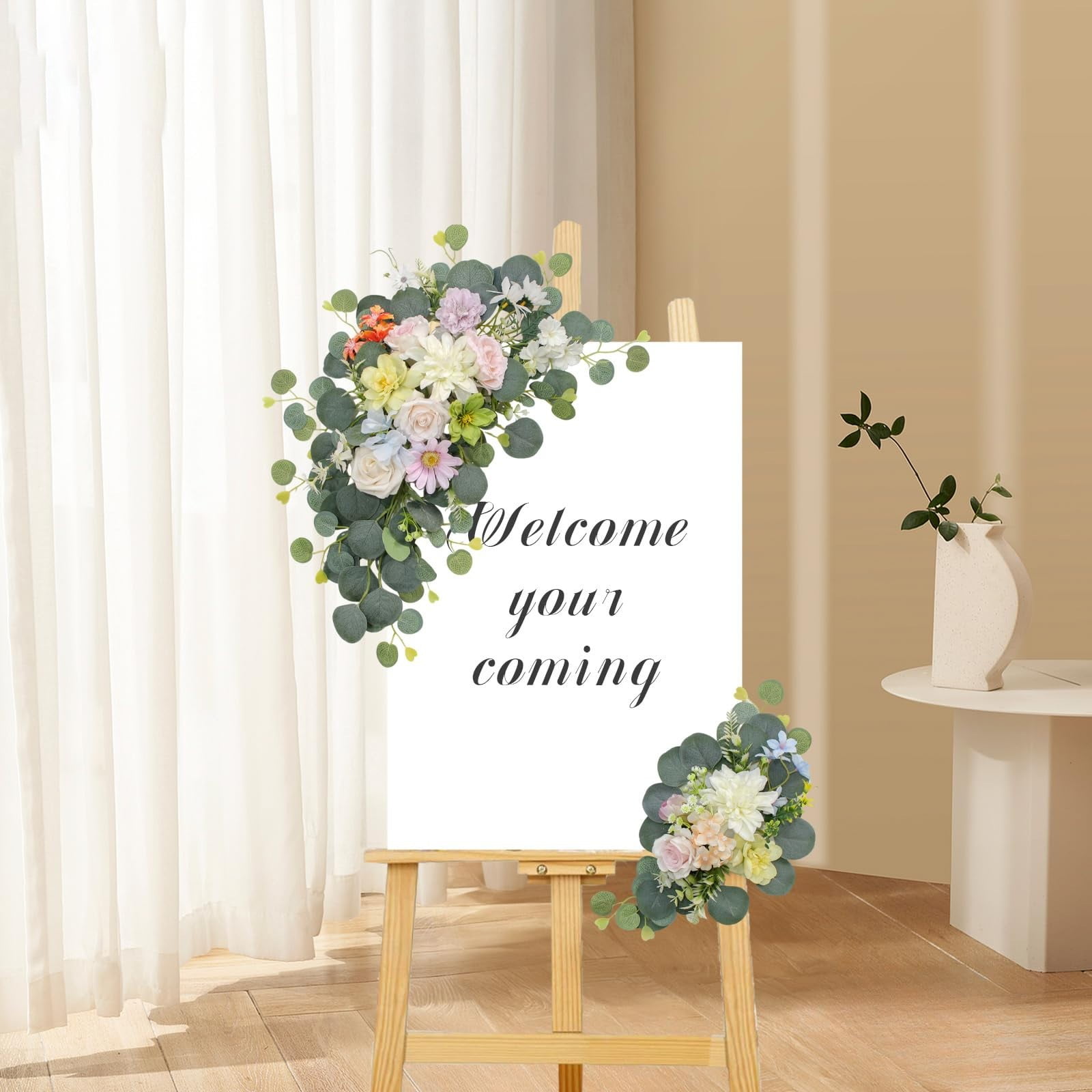Wedding Arch Flowers, Pack of 2 Wedding Arch, Artificial Flowers ...