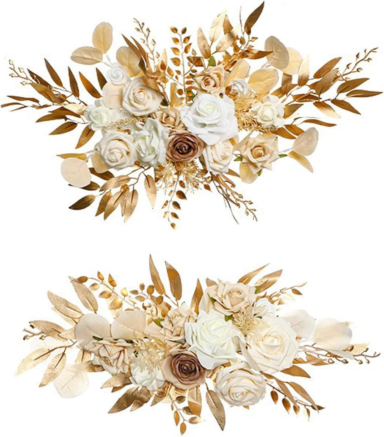 Wedding Arch Flowers Set of 2 Artificial Flowers Swag Arrangements for ...