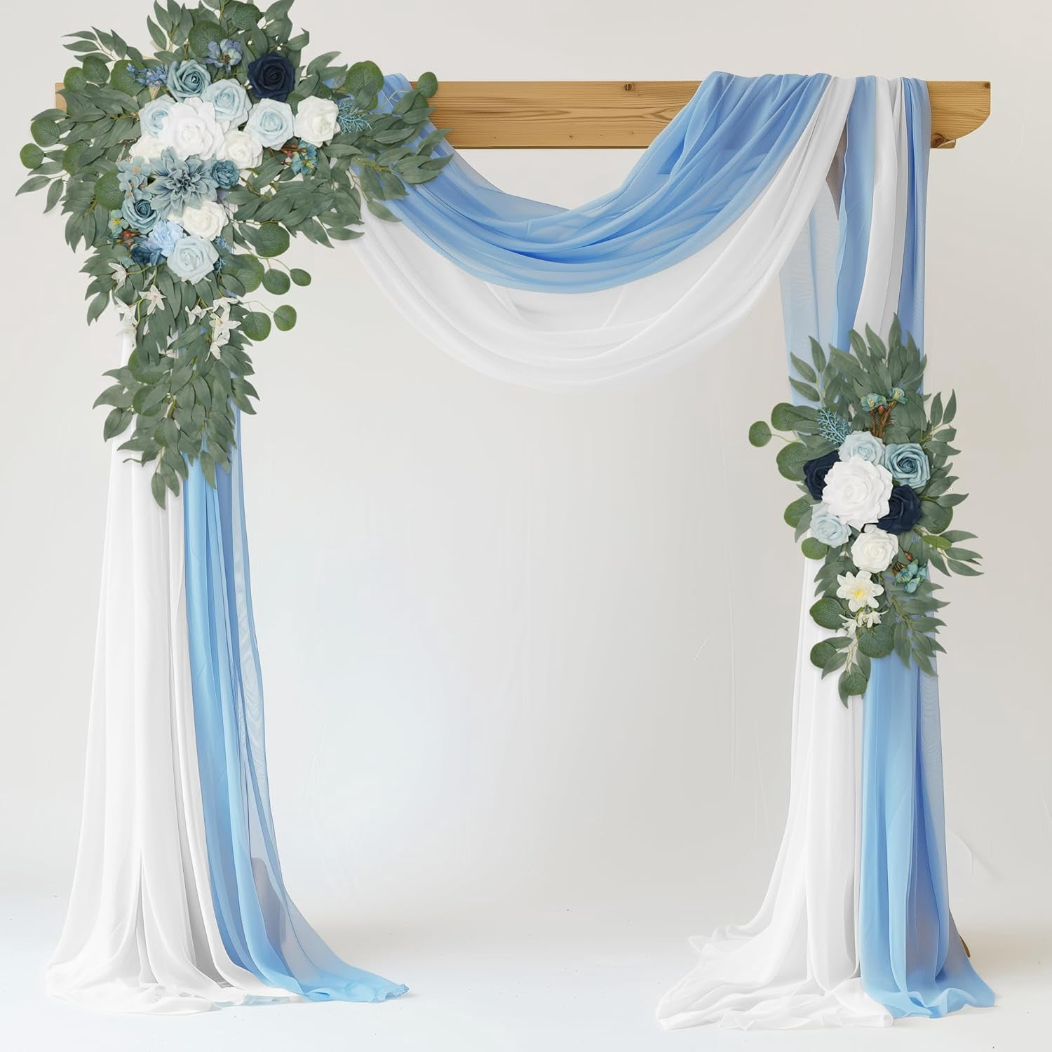 Wedding Arch Flowers and Drape Kit, Hanging Flower Arrangement ...