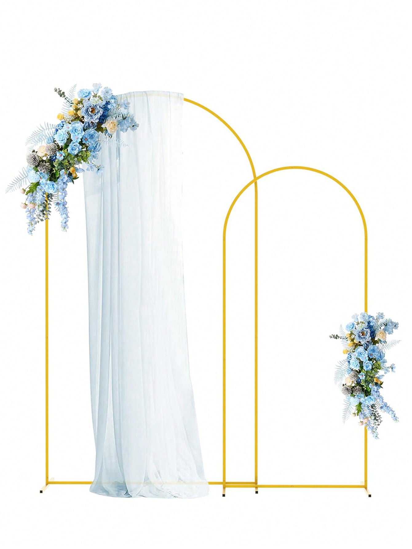 Wedding Arch Stand Metal Arch Backdrop Stand 6FT Gold Backdrop Arch ...